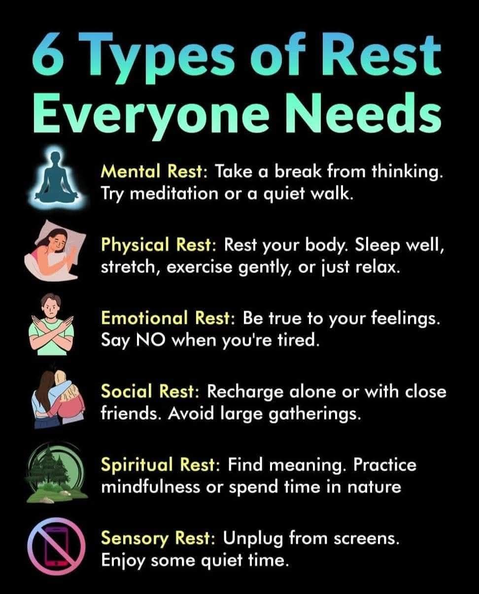 6 TYPES OF REST EVERYONE NEEDS 😴 – SECRET 2 AN AMAZING LIFE