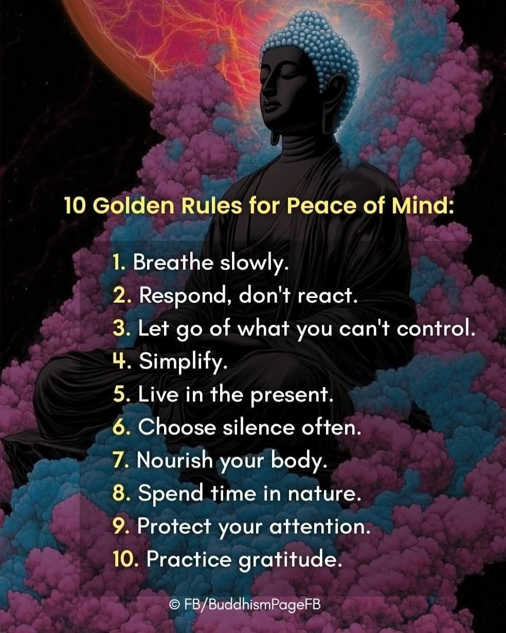 10 GOLDEN RULES FOR PEACE OF MIND – SECRET 2 AN AMAZING LIFE